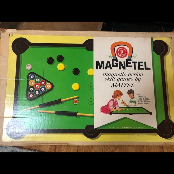 Toys | Vintage Mattel 1961 Magnetel Magnetic Action Games | Poshmark
